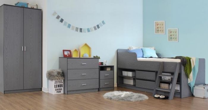 Felix Low Sleeper Bed Grey